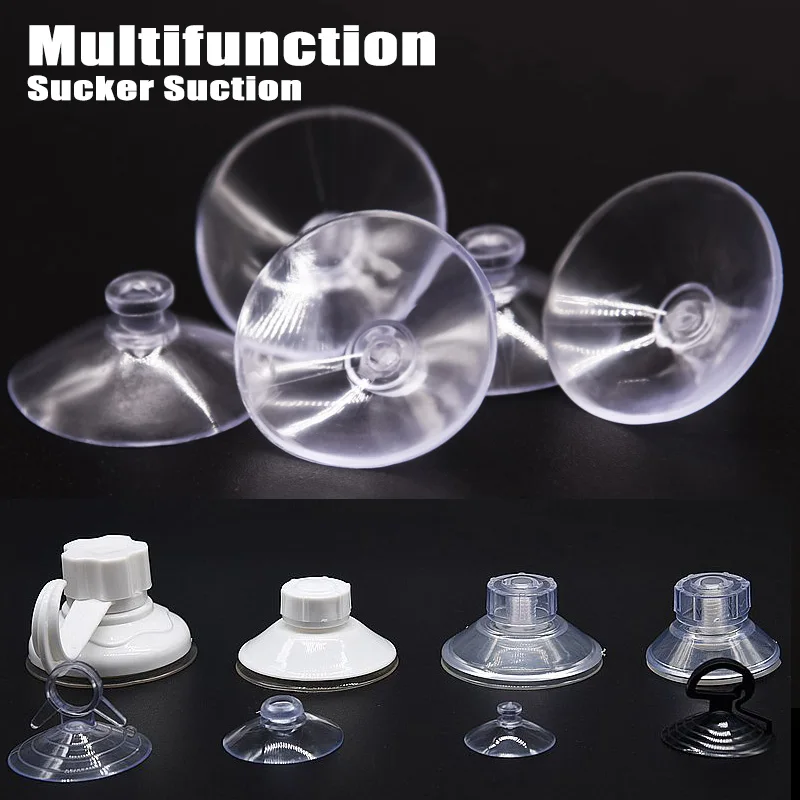 Clear-Sucker-Suction-Cups-Transparent-Plastic-Vacuum-Mushroom-Head ...