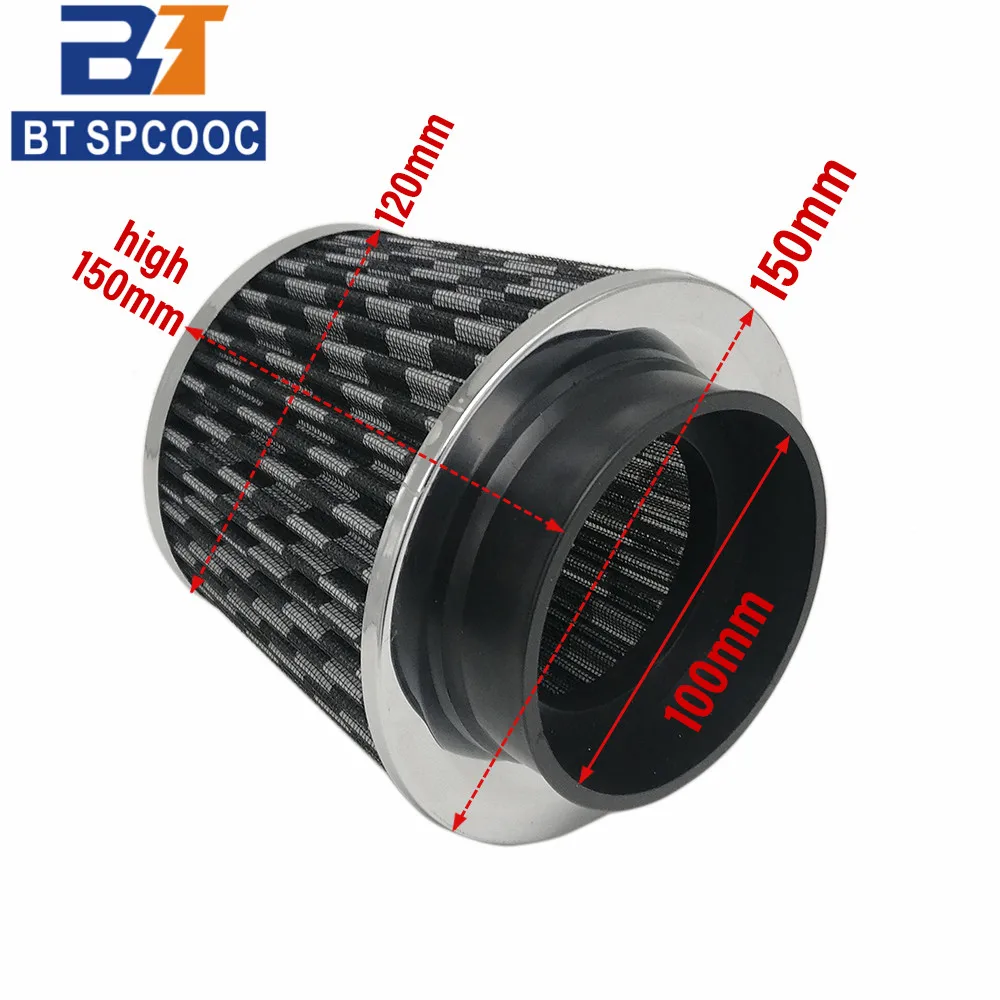 Universal Air Intake System Car 63mm 76mm 90mm 100mm Carbon Look High ...