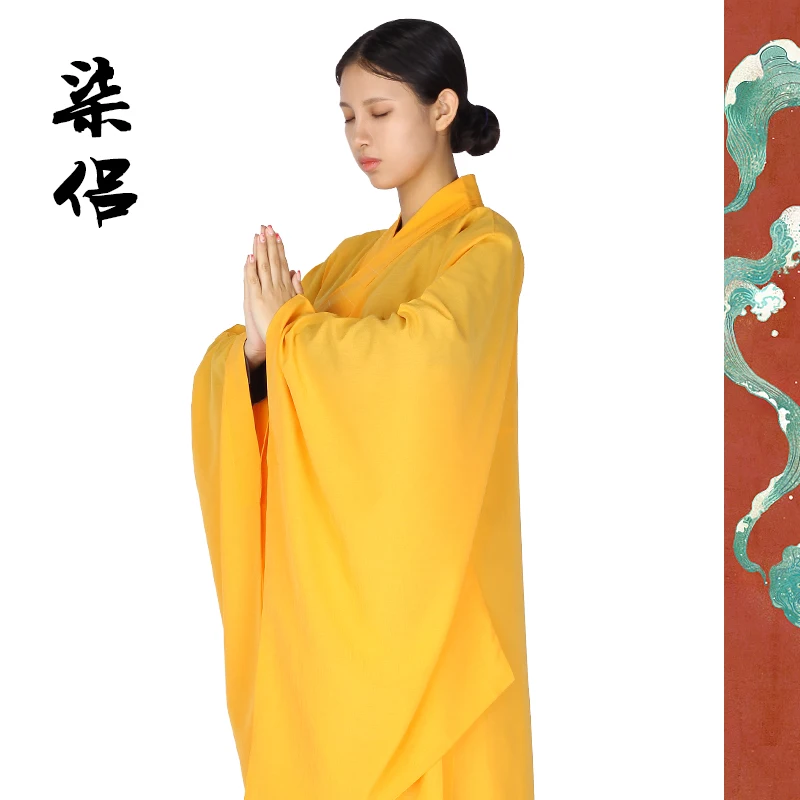 female lama costume Chinese hanfu master shifu cosplay Monk clothes for ...