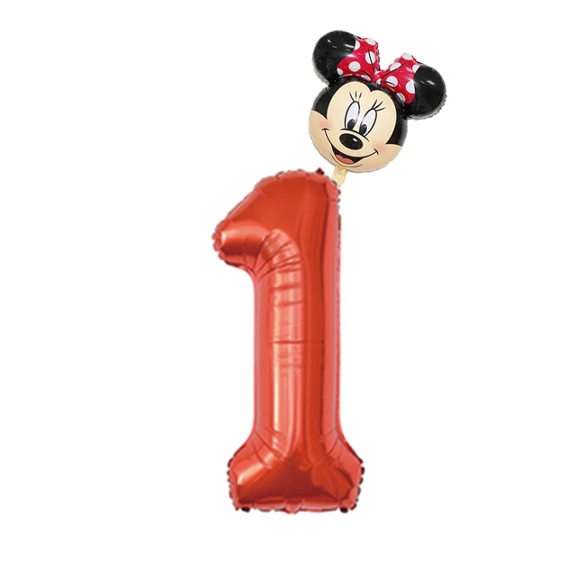 Red Mickey Mouse Number 1