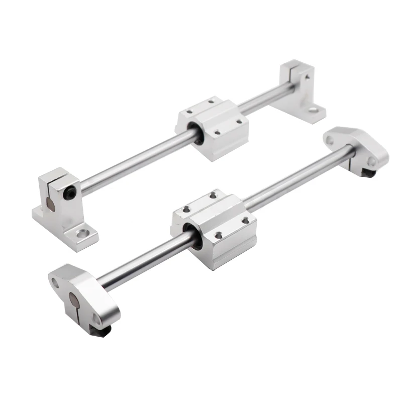 Pièce machine outil,Axe optique du Rail, axe linéaire OD 8mm + blocs de ...