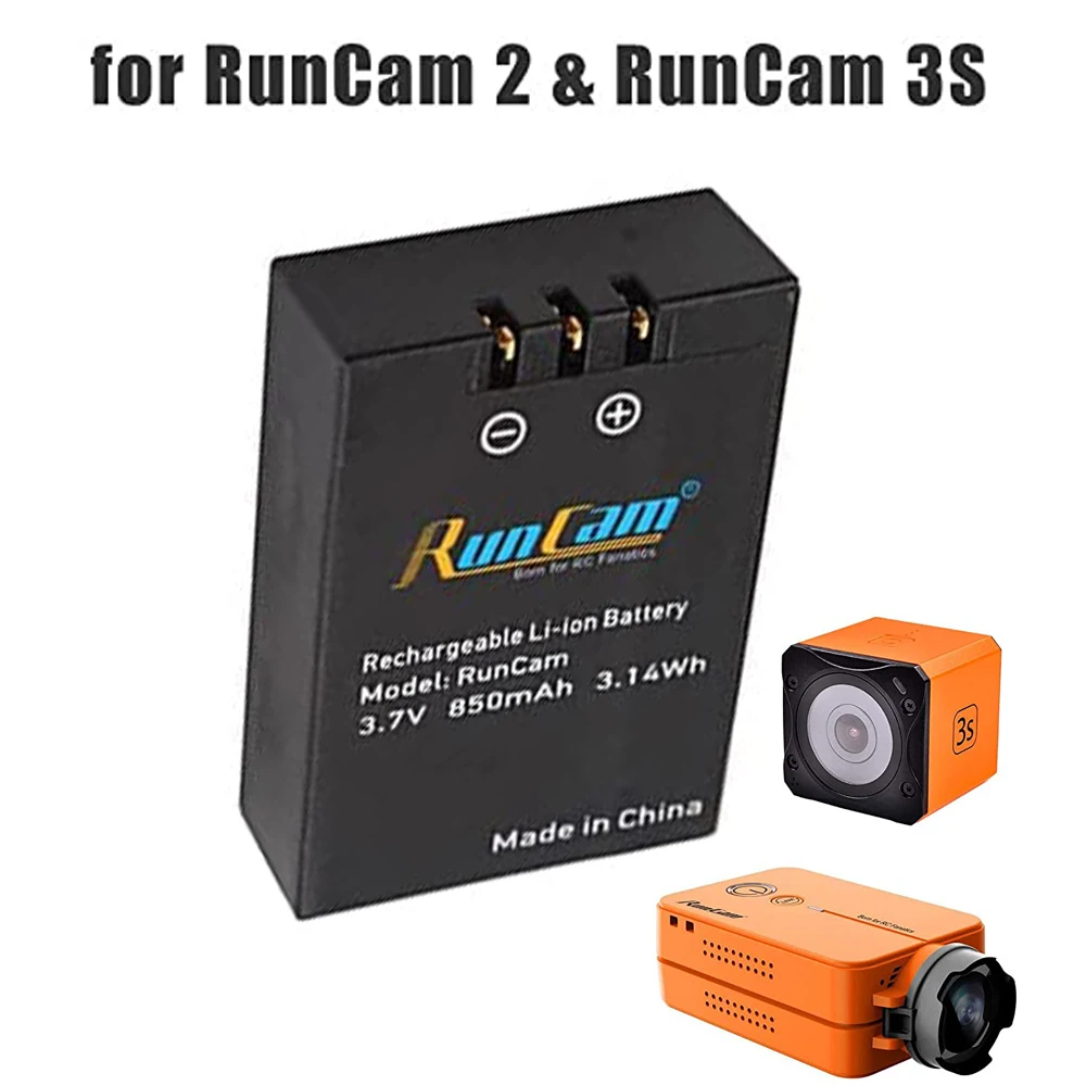 Runcam-2-3S-Battery-1S-850mAh-3-7V-Removable-Camera-Battery-for-Lite ...