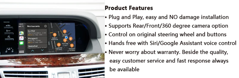 kSmart auto Wireless CarPlay Android Auto Smart Module for Mercedes Benz NTG3.0 NTG3.5