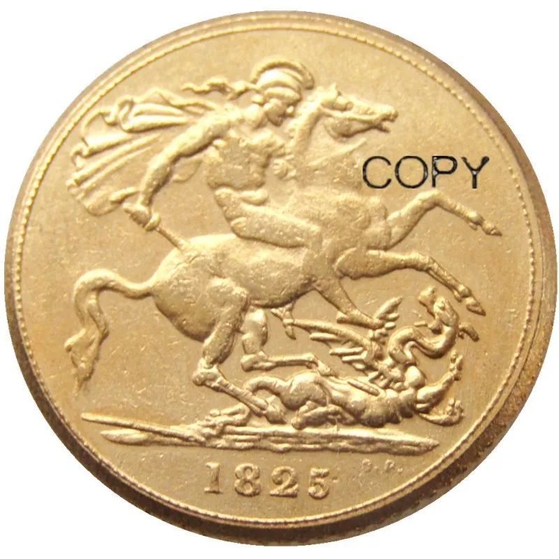 1825 Ef Great Britain George Iv Iiii Gold Full Sovereign Gold Plated ...