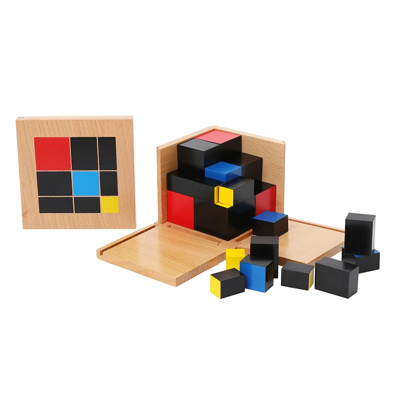 Montessori binomial cubo sensorial materiais para visual sense ...