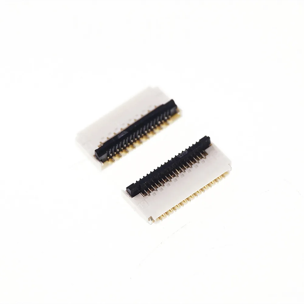 100 Pcs FPC Connector 19 Pin 0.3 mm Pitch 0.9 mm Height Back Flip Type ...