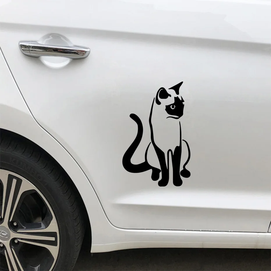 10 Styles Cartoon Character Cat Car Stickers Wrap Vinyl For car Door ...