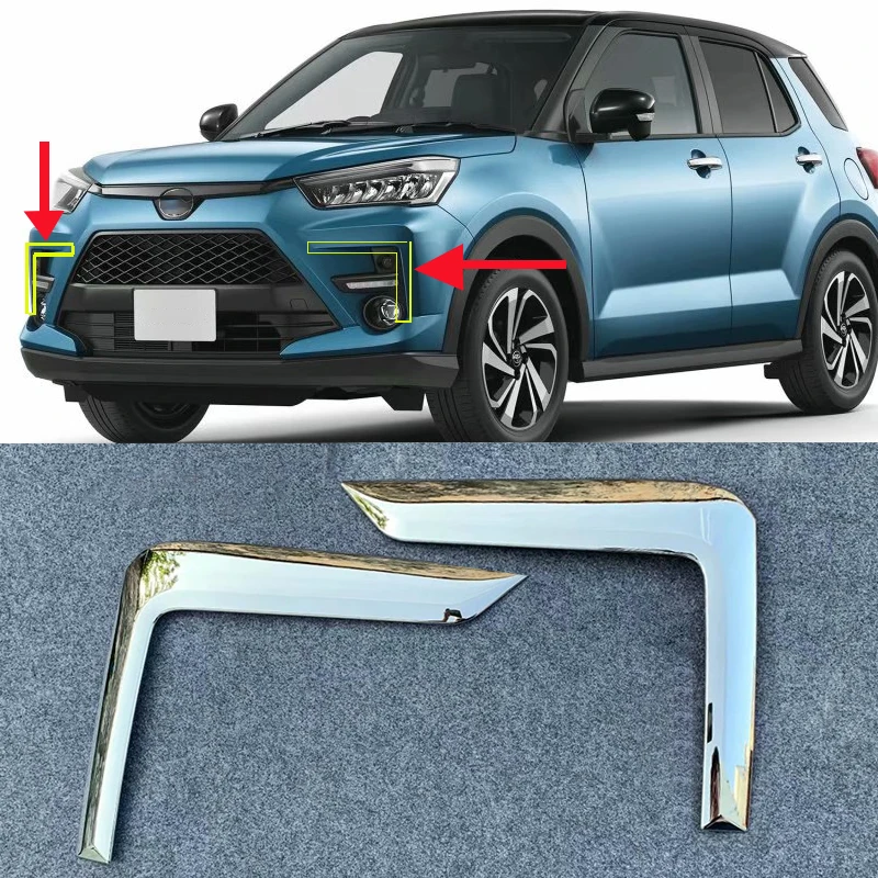 Car-Exterior-Stickers-For-Toyota-Raize-2020-Decoration-Front-Fog-Lamp ...