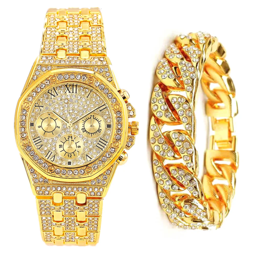 Gold Diamond Watches For Men