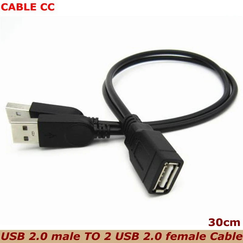 USB-Y-computer-one-point-two-data-power-cable-Cable-USB-Double-Splitter ...