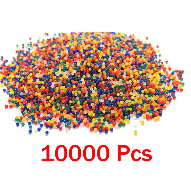 10000 Pcs Colorful Crystal Soft Bullet Water Gun Bullet Bibulous Toy ...