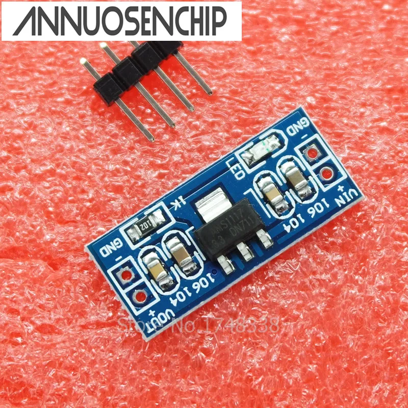 Módulo de Alimentação para Arduino Raspberry Pi, Placa PCB, AMS1117, DC ...