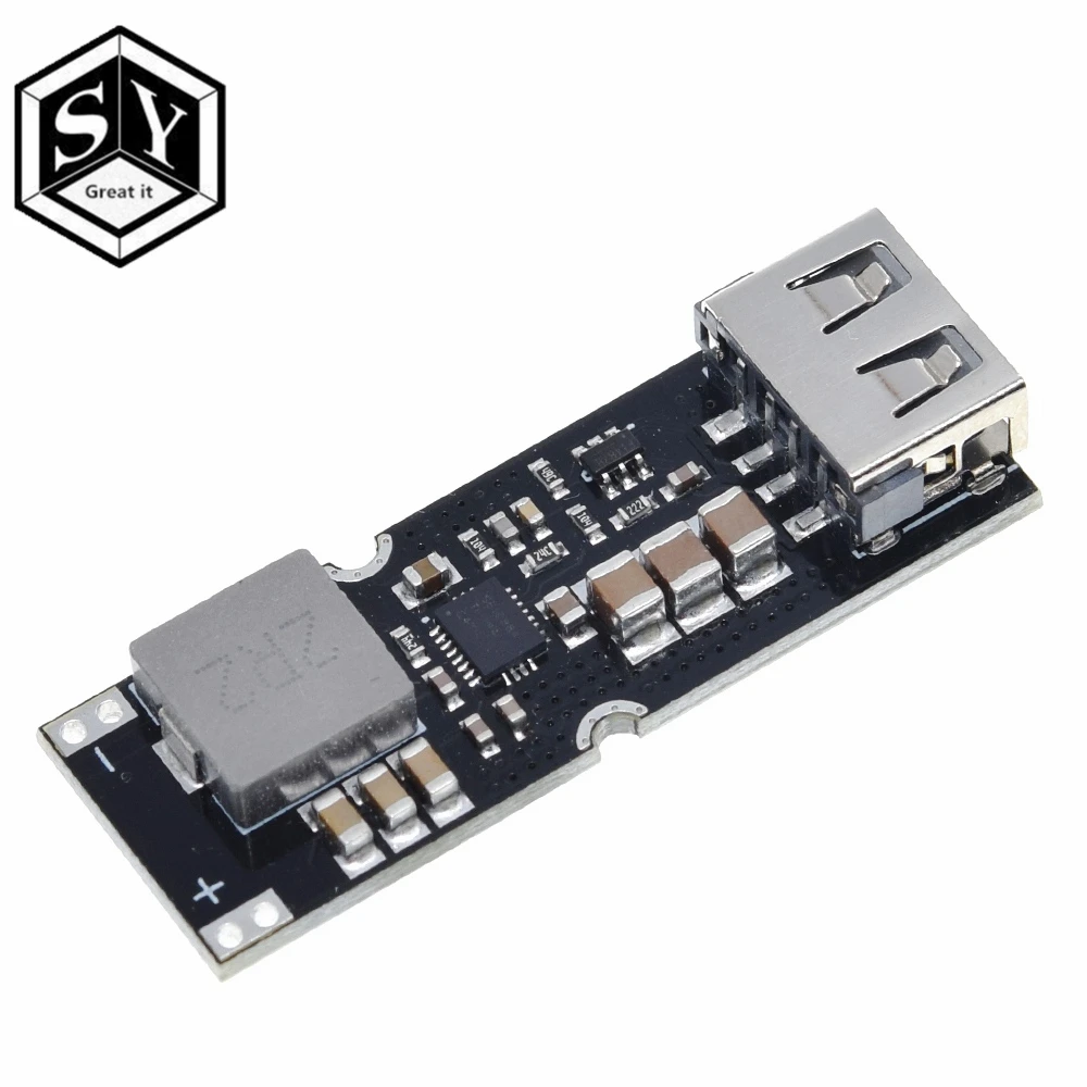 Single Cell Lithium Battery Boost Power Module Board 3.7V 4.2V Liter 5V ...