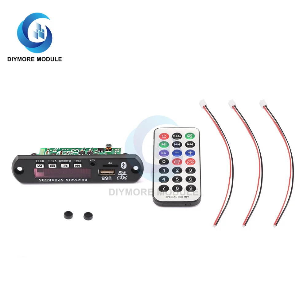 2*3w/40w Amplifier Bluetooth 5.0 Mp3 Wma Wav Decoder Board Dc 12v ...