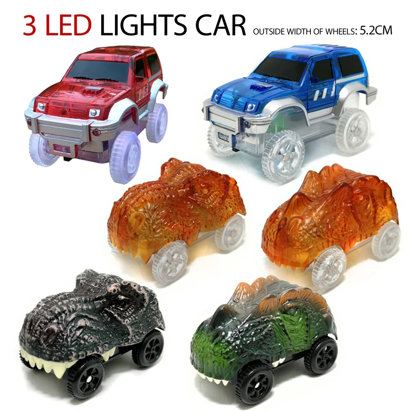 Toys-Car-Dinosaur-LED-Lamp-Electronic-Car-Toy-Cars-Parts-Car-Rail ...