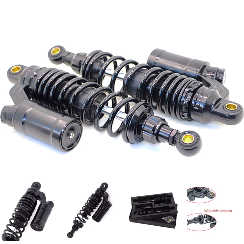 320/340/ 360mm universal Motorcycle Scooter Damping adjustable rear ...
