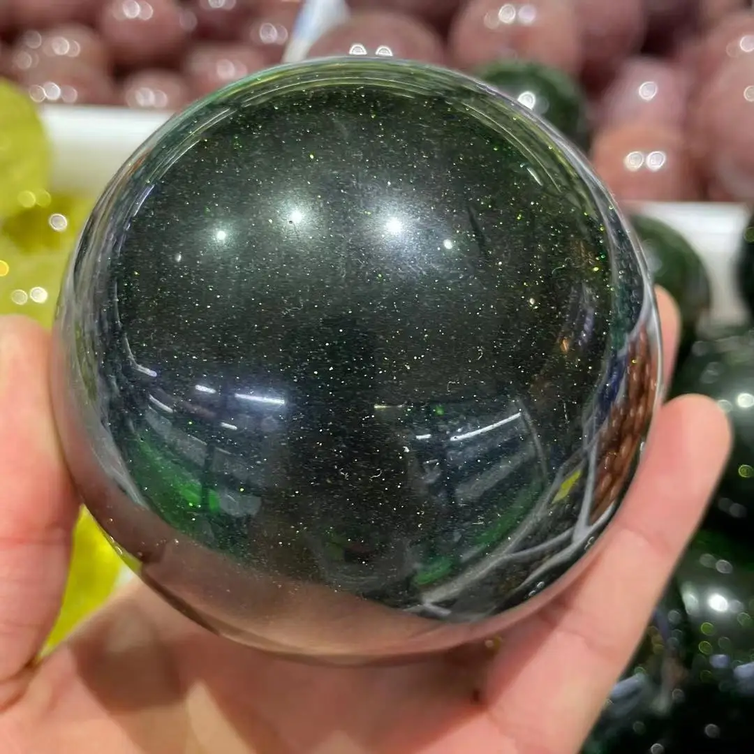 40-100mm Natural Green Quartz Crystal Ball Beautiful Crystal Ball ...