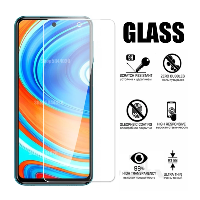 Tempered Glass for Xiaomi Redmi Note 9s 9pro Max Screen Protector Glass ...