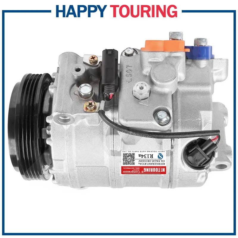 AC Compressor for BMW 750i 750Li V8 4.8L 2006 2007 2008 64522147458 ...