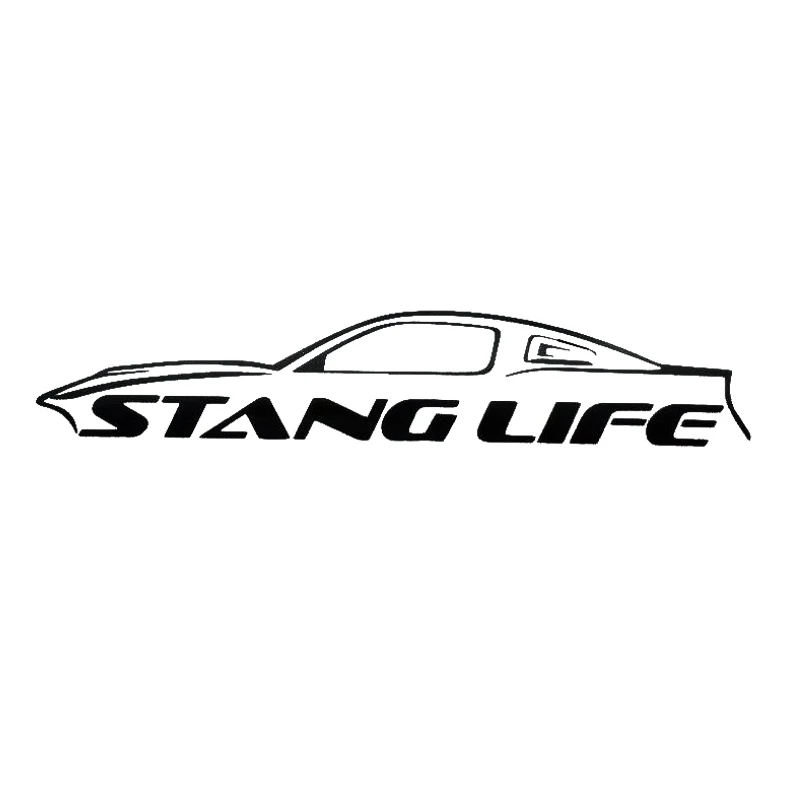 17*3.3cm Stang Life Decal Vinyl Sticker New Style Hot Motorcycle Suvs ...