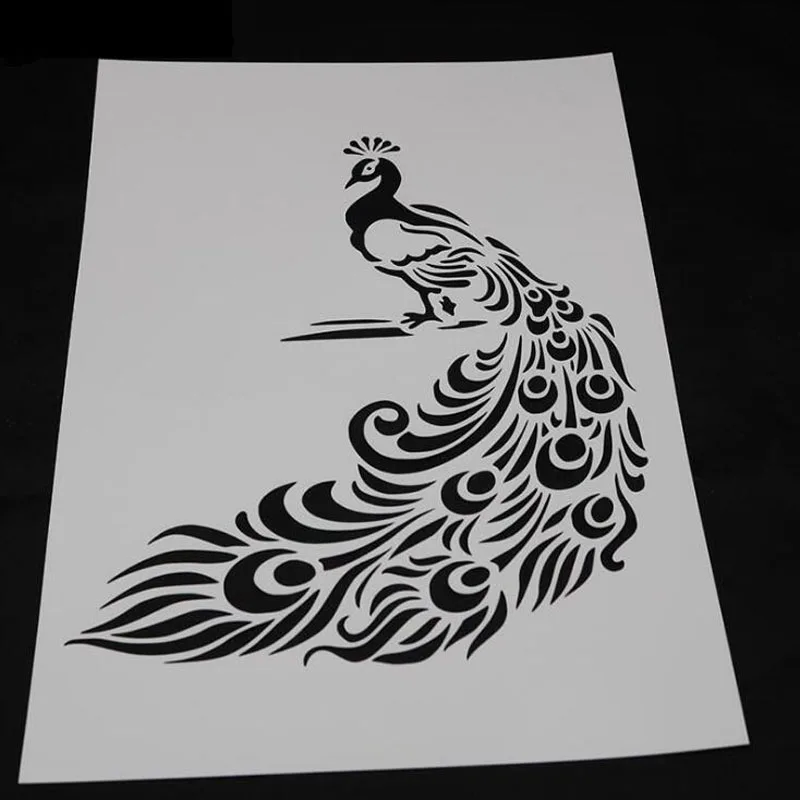 Peacock Stencil Designs