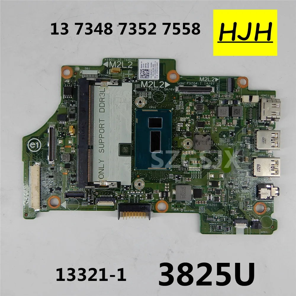 Para dell inspiron 13 7348 7352 7558 placa-mãe 13321-1 CPU-3825U CN ...