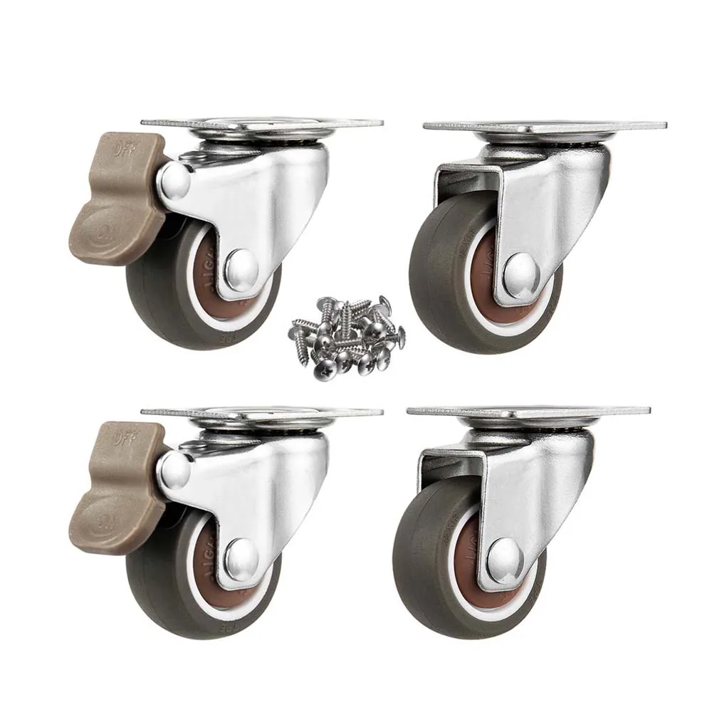 4Pcs-Set-Furniture-Casters-TPE-Silent-Universal-Wheels-Flat-Sliding ...