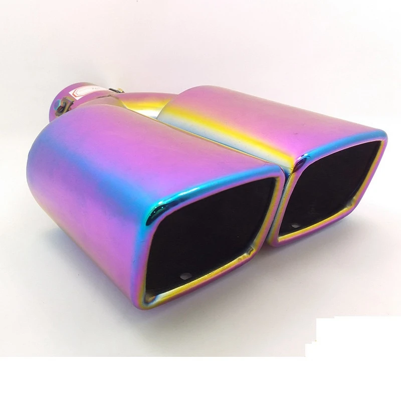 Modified-63mm-Universal-Bend-Car-Exhaust-Tip-Pipe-Muffler-Trim-TailPipe ...