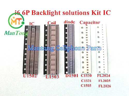 5set(50pcs) For Iphone 6 6plus Backlight Solutions Kit Ic U1502+coil ...