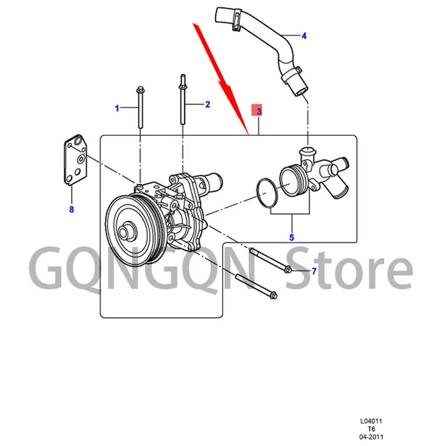 Car Water Pump Diagram