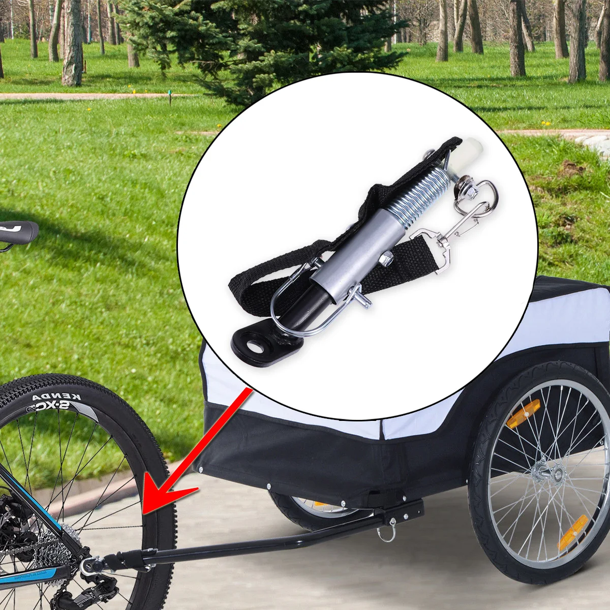 Universal-Bike-Trailer-Hitch-Quick-Release-Linker-Bicycle-Trailer-Hitch ...