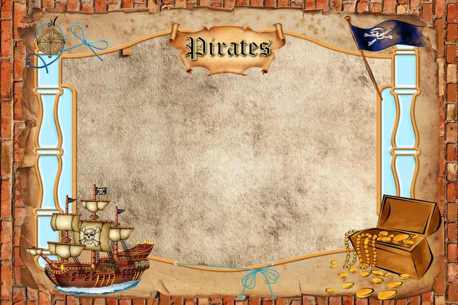 Pirate Map Border