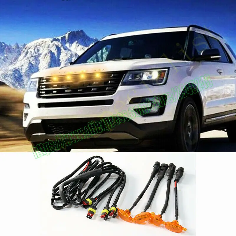 Rejilla-delantera-LED-estilo-Raptor-para-Ford-Explorer-accesorios-de ...