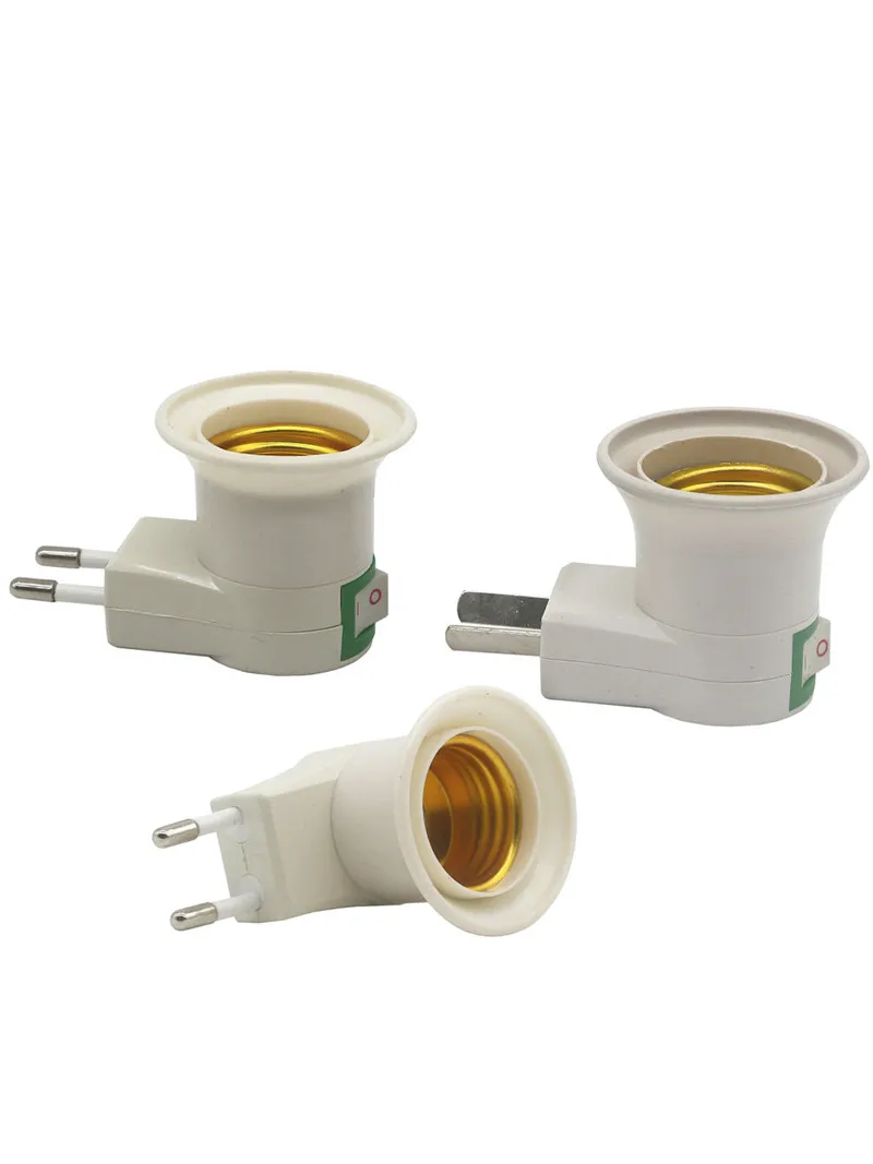 Factory Price Wholesale E27 LED light Male Socket Lamp Base to 110V ...