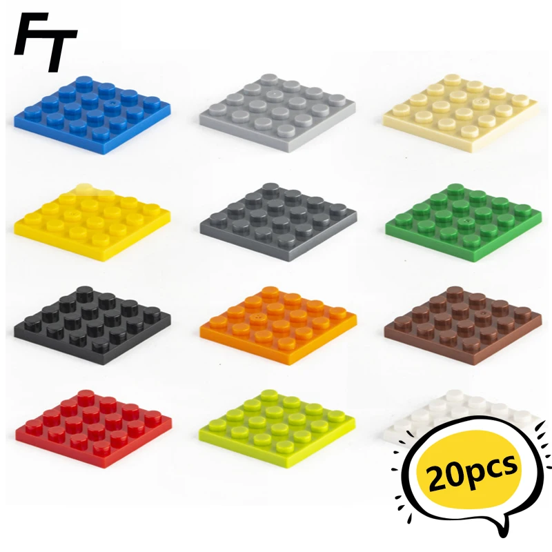 20Pcs Small Particle 3031 4x4 Plate Bricks Building Block Flat DIY Part ...