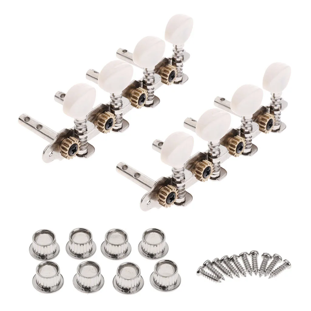 2pcs R+L Mandolin Parts Tuning Pegs Keys Tuners String Machine Heads ...
