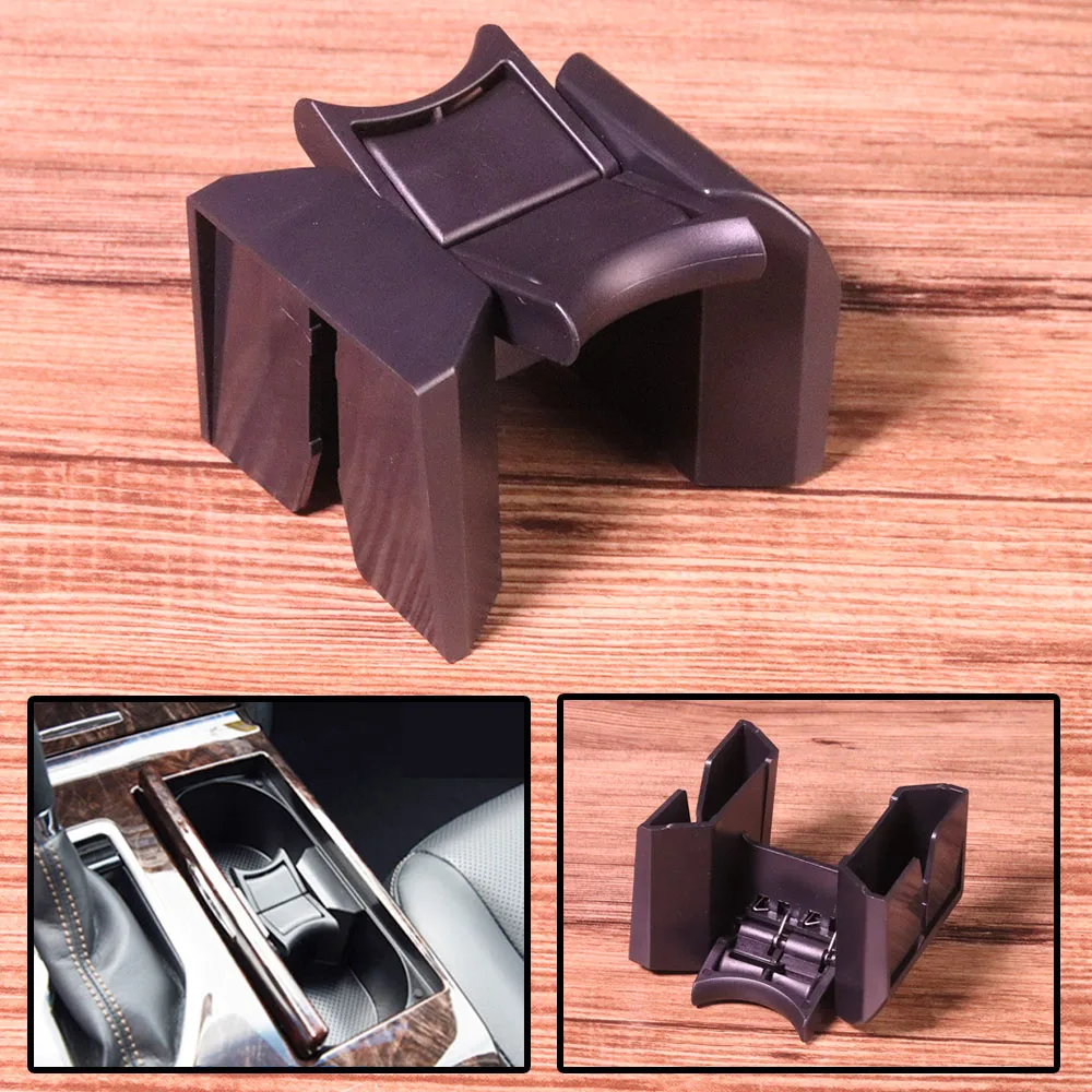 1pc Plastic Black Car Front Center Console Cup Drink Holder Insert ...