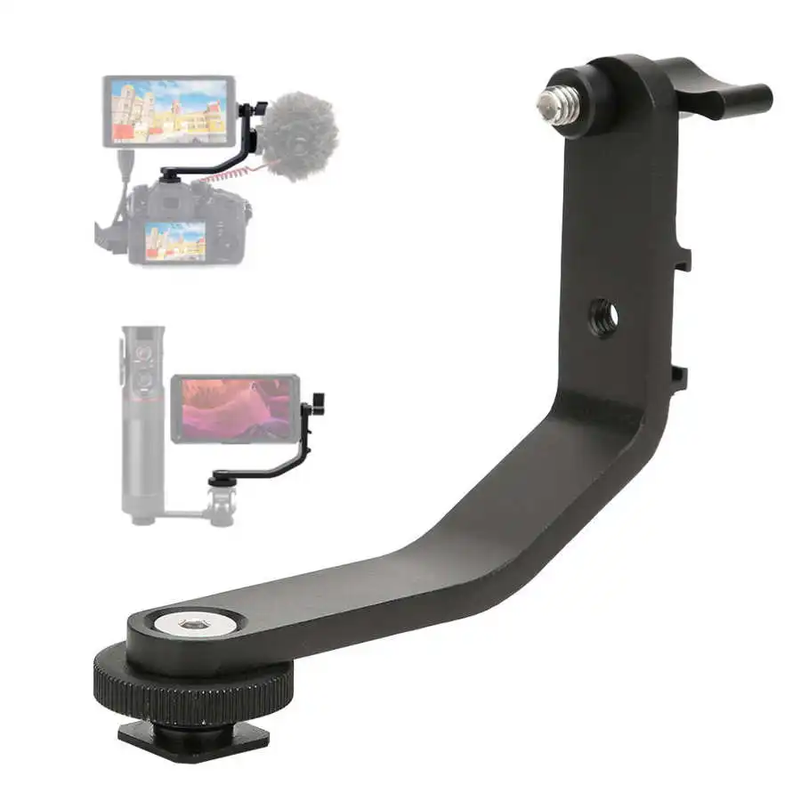 Aluminium-Alloy-Monitor-Bracket-Mount-L-Shaped-On-Camera-Monitor-Tilt ...