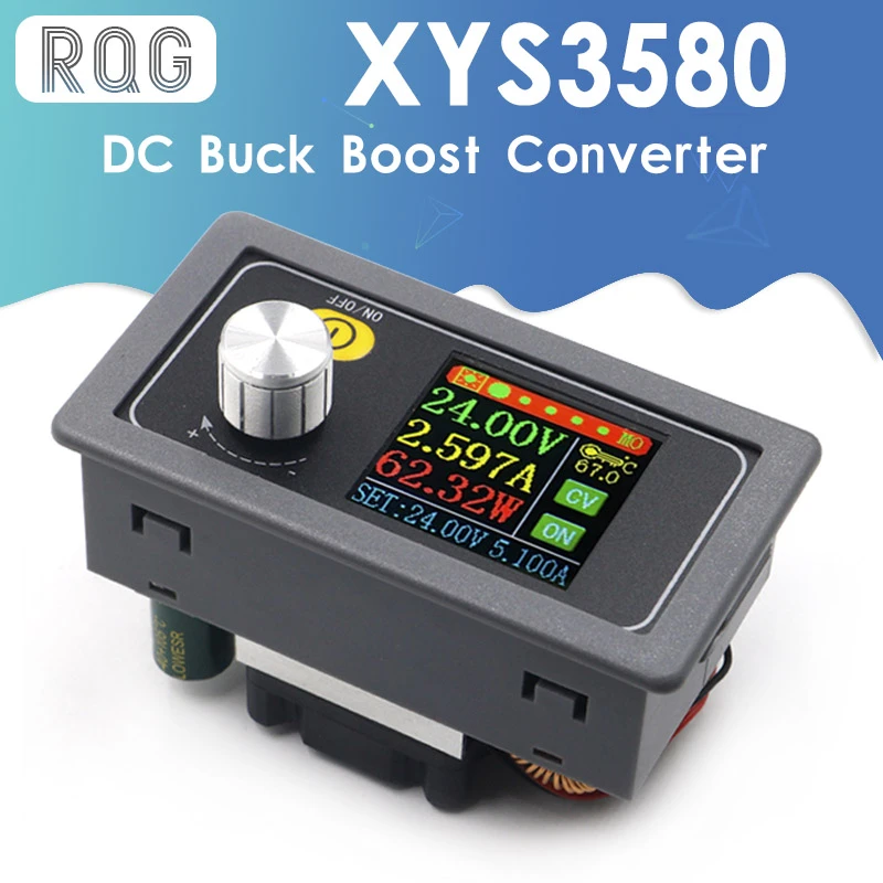Adjustable Regulated Power Supply DC Buck Boost Converter 5A Power ...