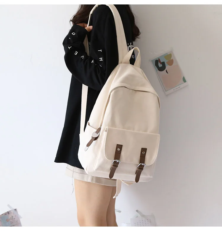 Must või beež lihtne seljakott - Seljakotid