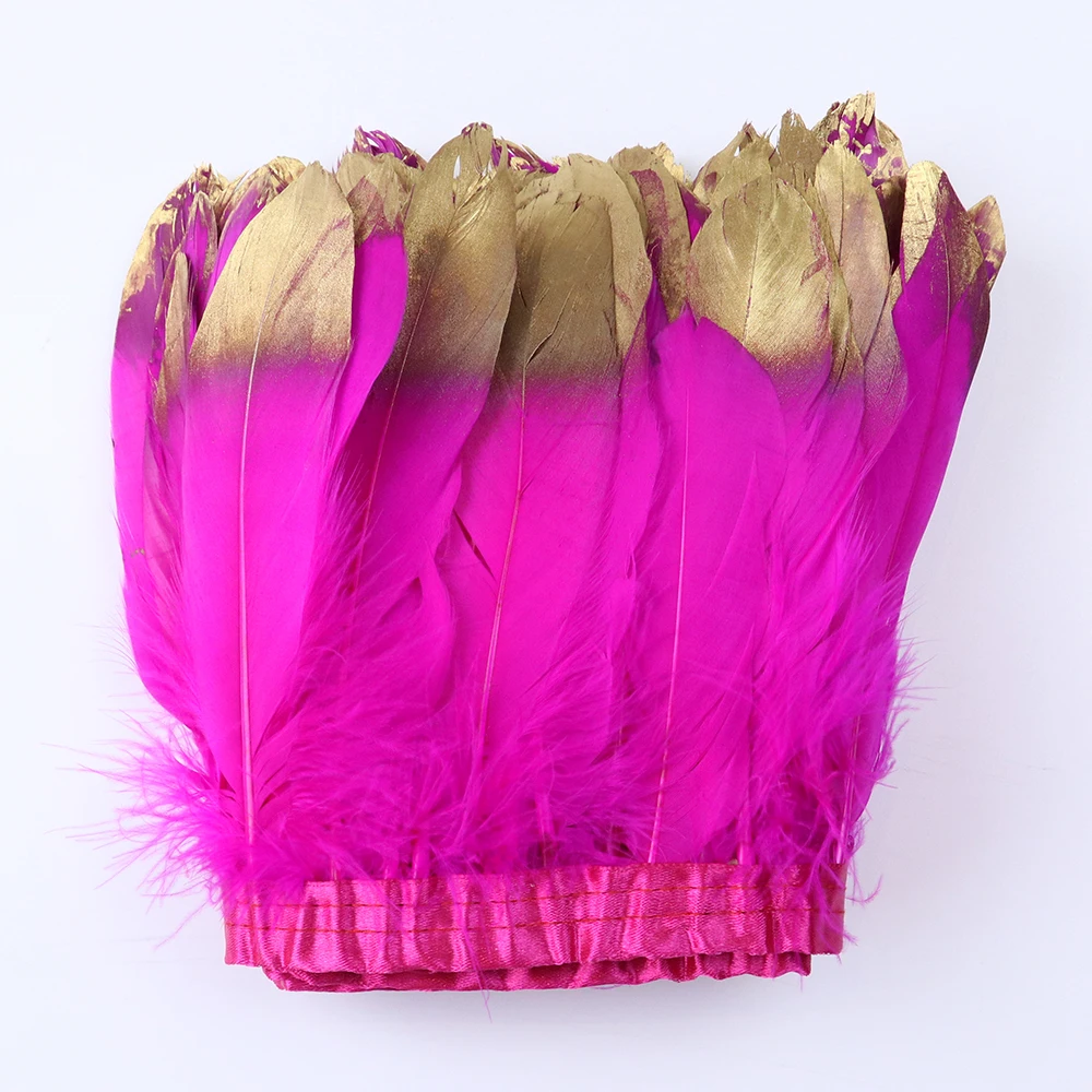 PLUME DE DECORATION WHITE -Plumes d'oie en or blanc 15 20cmPlumes d'oie ...