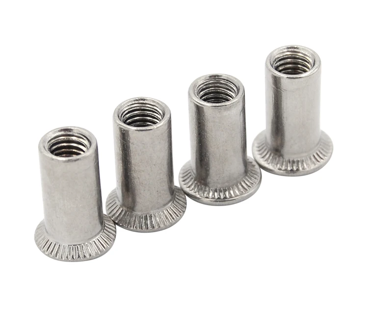 100Pcs/Lot M4 Stainless Steel Metric thread Rivet Nut Rivnut Inserts ...