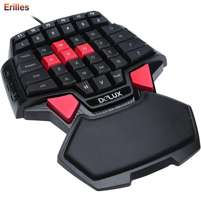 Single-Hand-Gaming-Keyboard-Portable-Mini-USB-Wired-Keypad-for-PC-PS4 ...
