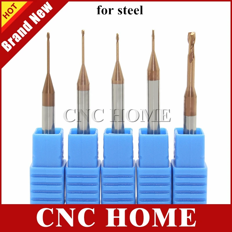 1pc hrc55 carbide end mill tungsten long neck milling cutter 1mm 1.5mm ...