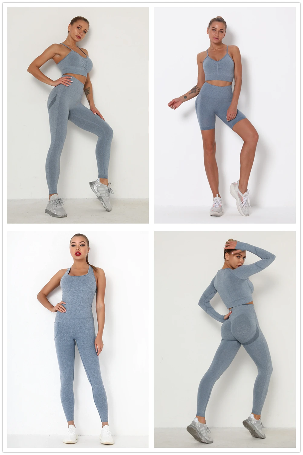 UwilliyME Sans Couture Sport Costumes Femmes Fitness Vêtements De Yoga ...