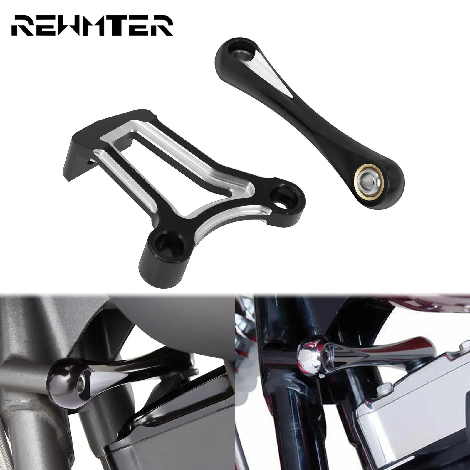 Motorcycle CNC Front Engine Mount Bracket&Stabilizer Link Aluminum For ...