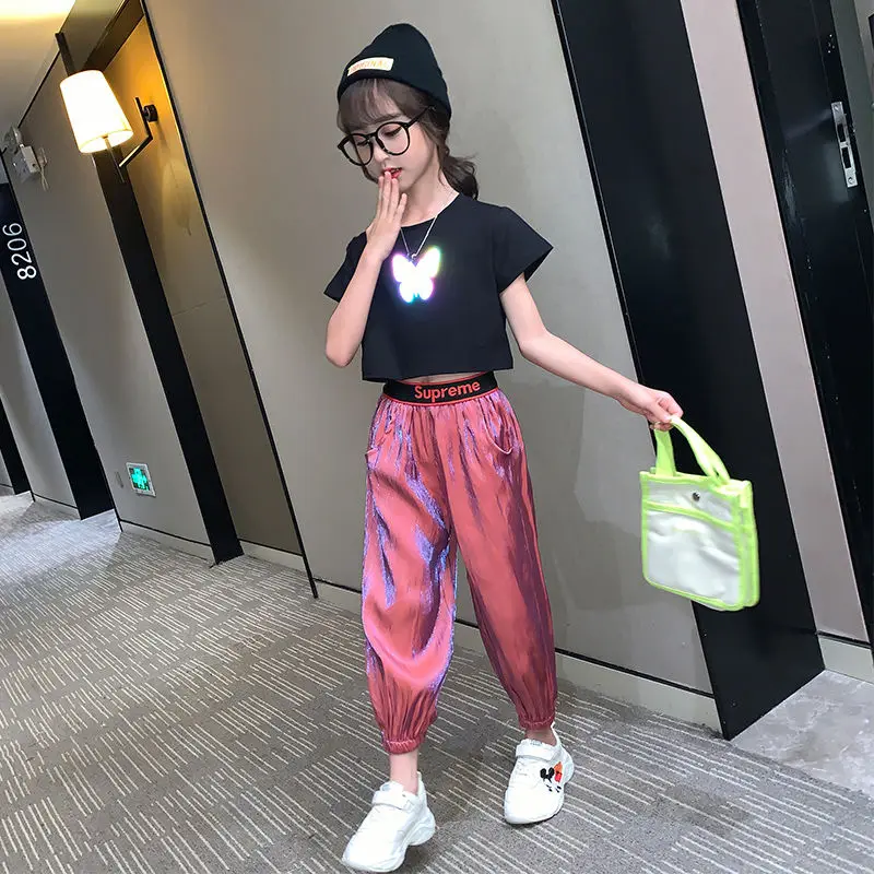 Conjunto de roupas da menina do bebê 2020 nova moda brilho borboleta ...