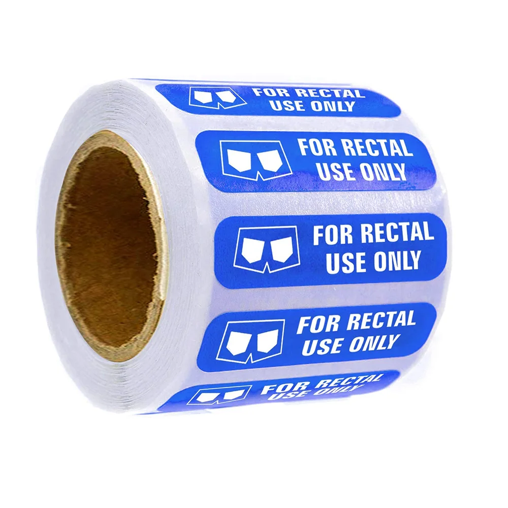 500-for-Rectal-Use-Only-Stickers-Permanent-Adhesive-Paper-Label-with ...