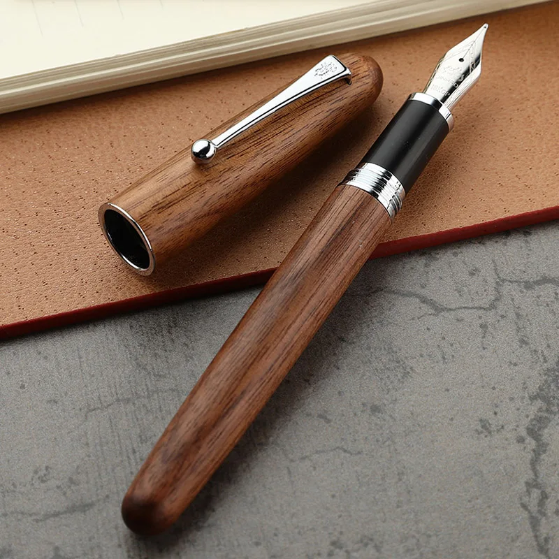 luxury-High-quality-jinhao-9035-wood-Fountain-Pen-elegante-spinning ...
