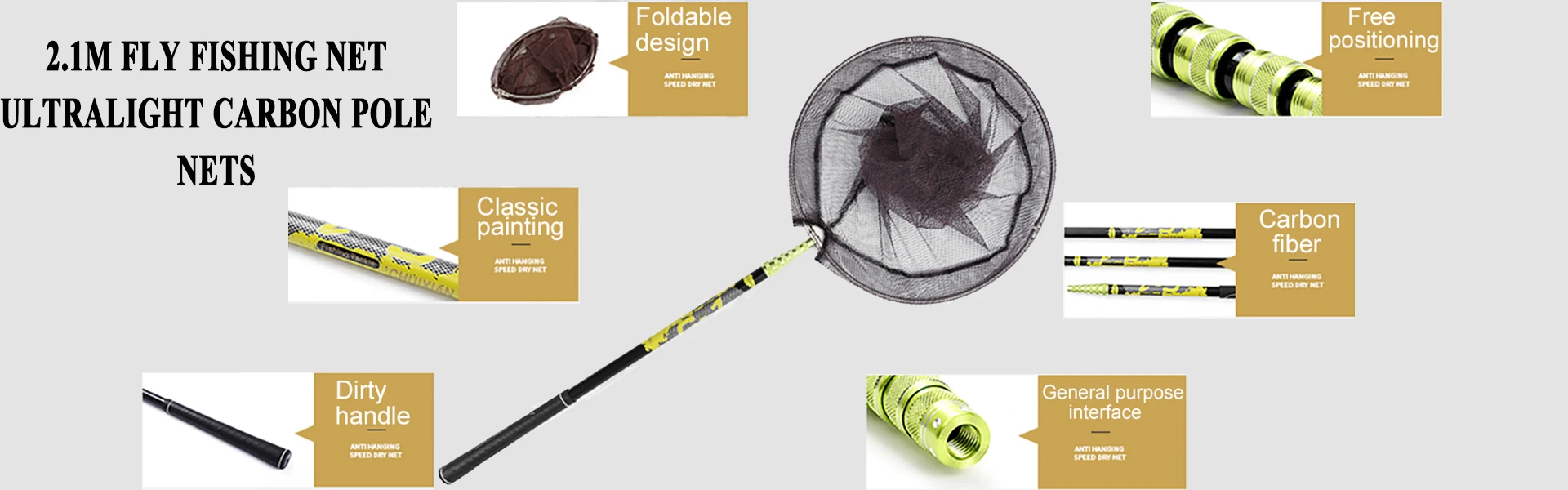 33 cm x 1.5 m - Filet de pêche pliant à séchage rapide,casier à ...